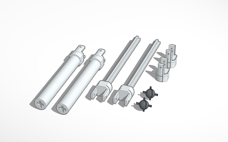 3D design new drive shaft - Tinkercad