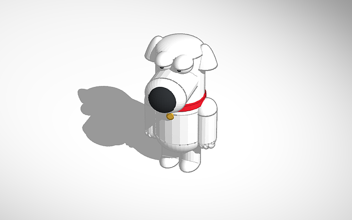 3D design Brian Griffin (Family Guy) - Tinkercad