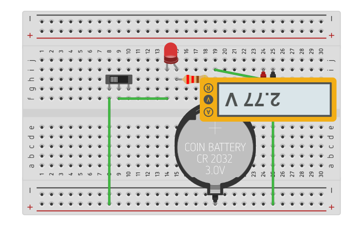 Circuit design Circuito simples | Tinkercad