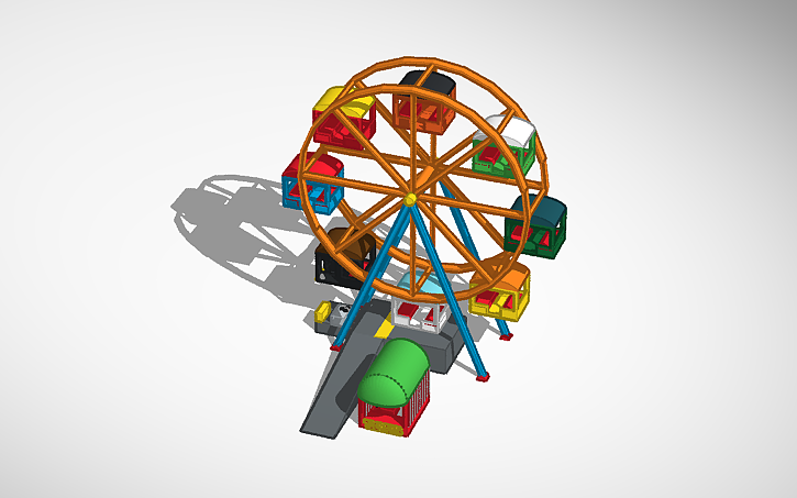 3D design Rotating Ferris Wheel - Tinkercad