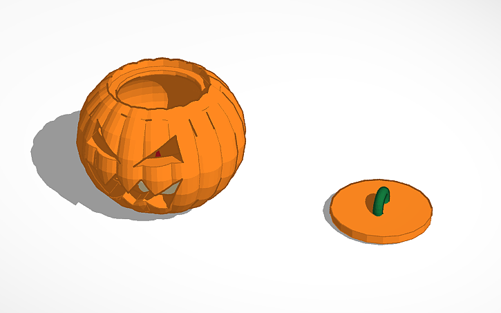 3D design Jack o’ lantern - Tinkercad