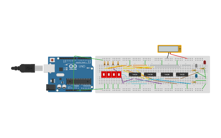 Circuit design TRABALHO DE ELETRONICA | Tinkercad