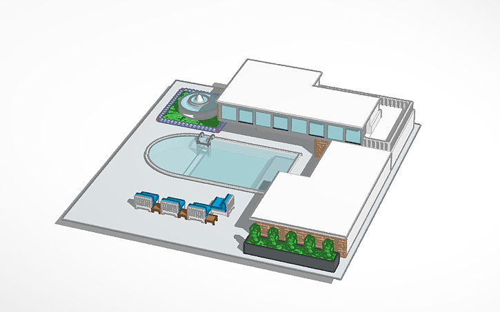 3D design casa moderna de lujo | Tinkercad