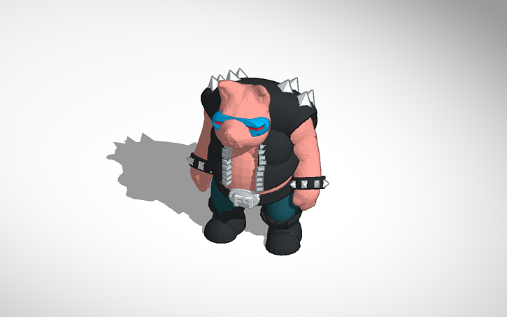 3D design Fabiano Porcini, Pigman Rocker #30CharactersChallenge - Tinkercad