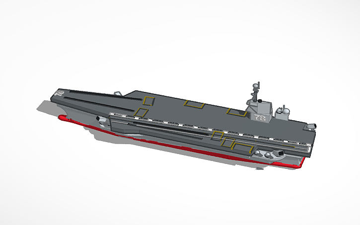 3D design USS Gerald R. Ford - Tinkercad