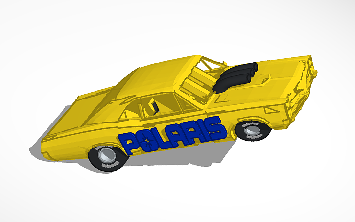 3D design Pontiac GTO dragster - Tinkercad