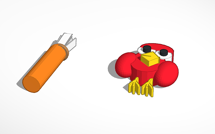 3D design burung angry bird | Tinkercad