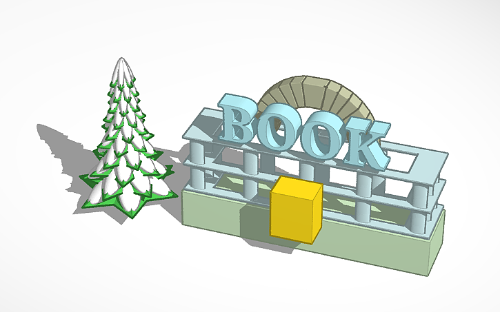 3D design Book vending machine - Tinkercad