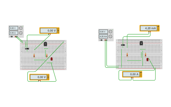 Circuit design Dioda Zener - Tinkercad
