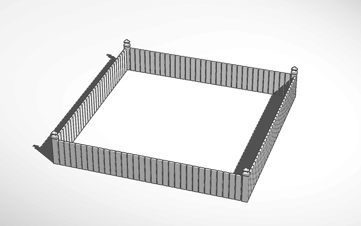 3D design LaurenJones_Fence | Tinkercad