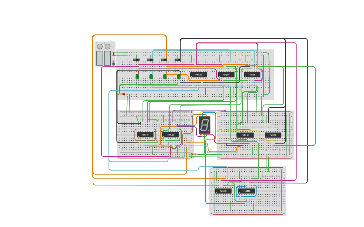 Circuit design 7 segment display | Tinkercad Circuit design 7 segment display | Tinkercad