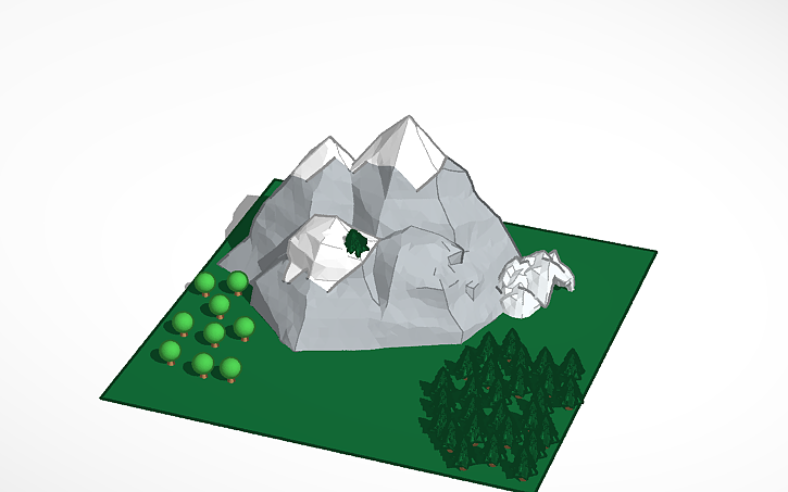 3D design forest - Tinkercad