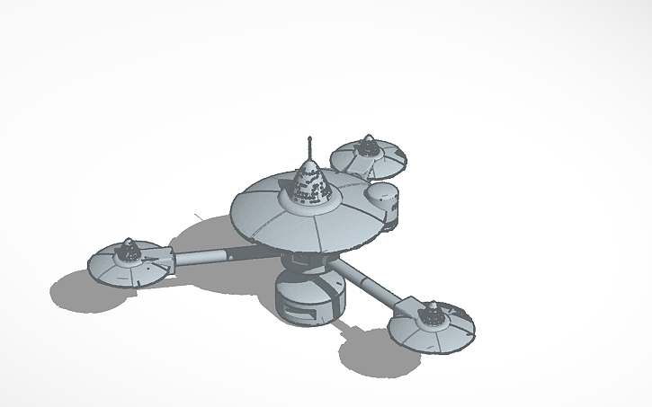 3D design Deep Space Station K7 - Tinkercad