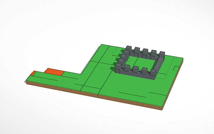 3D design Minecraft castle!!! | Tinkercad