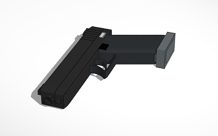 3D design Printable Glock 19 - Tinkercad