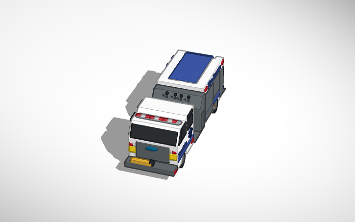 3D design Fire Truck - Tinkercad