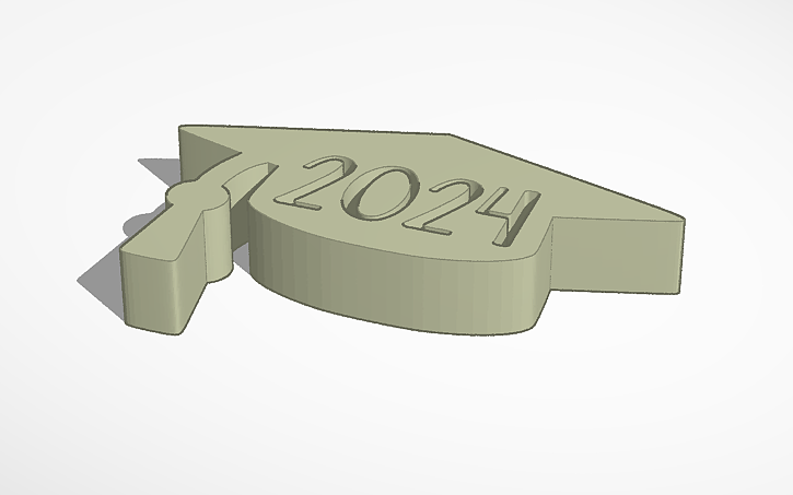 3D design Grad Cap 2 - Tinkercad