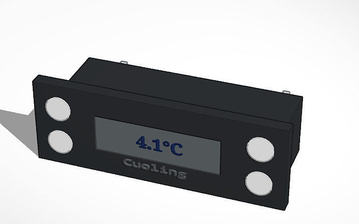 3D design Temperature controller for coolers - Tinkercad