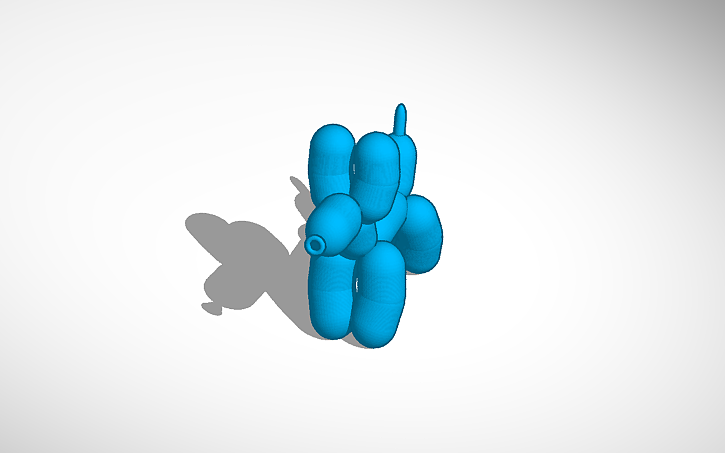3D design Balloon Dog - Tinkercad