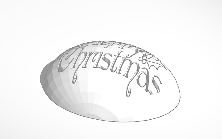 3d Design Christmas Ornament Tinkercad