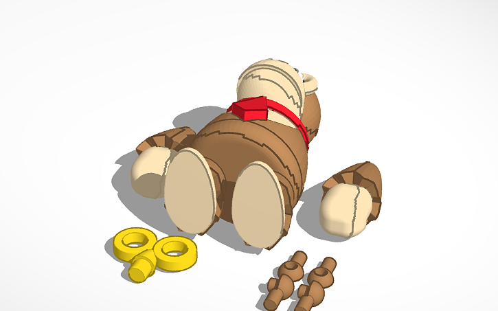 3D design Mini Donkey Kong Toy - Tinkercad