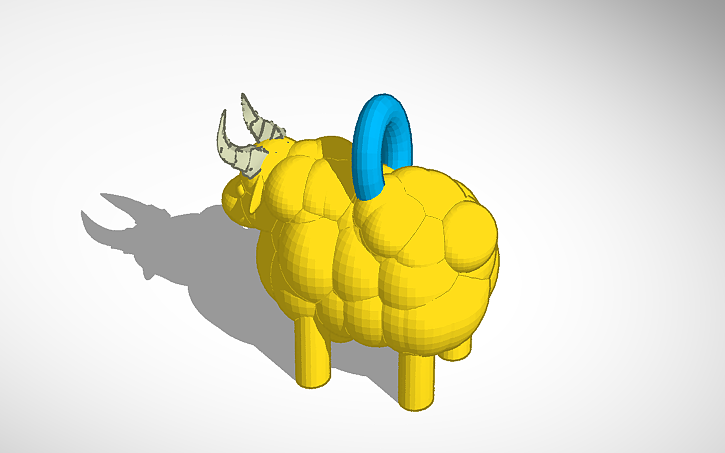 3D design Goat - Tinkercad