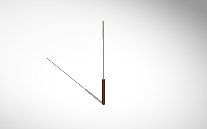 3D design harry potter wand - Tinkercad