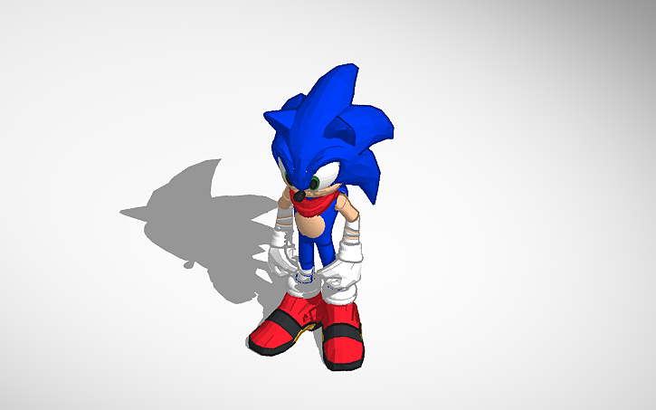 3D design Sonic the hedgehog V3 - Tinkercad
