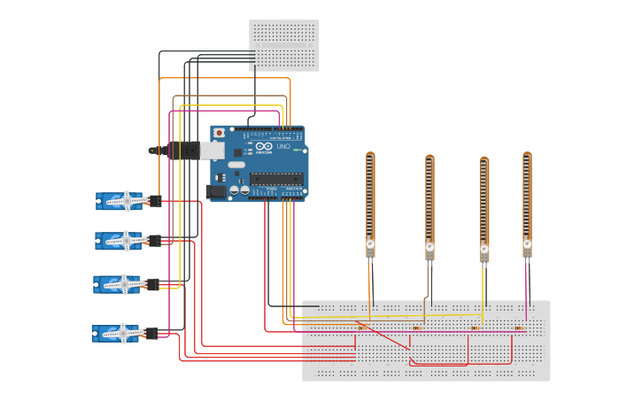 Circuit Design Prosthetic Hand Tinkercad