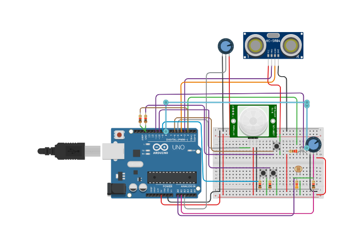 Circuit Design Automatic Street Control Tinkercad