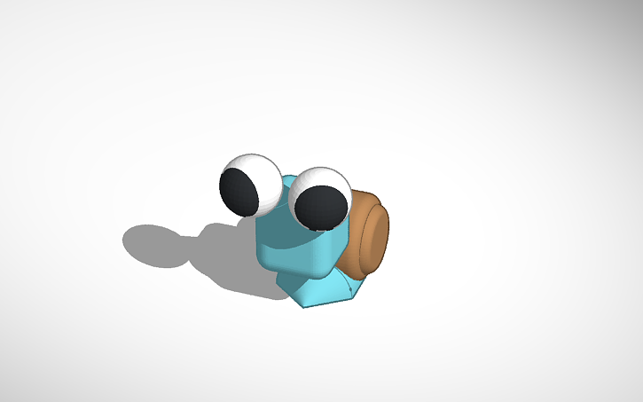 3D design Blue Snail | Tinkercad