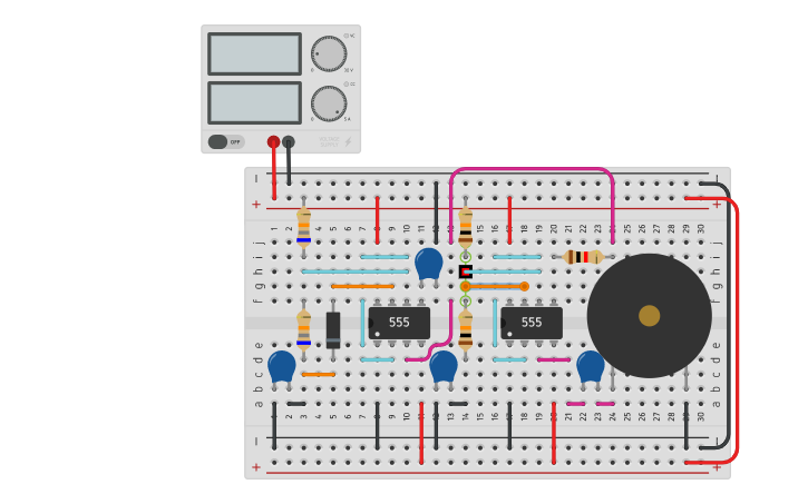Circuit design Assignment 4.2 - Police Siren Circuit Using 555 Timer ...