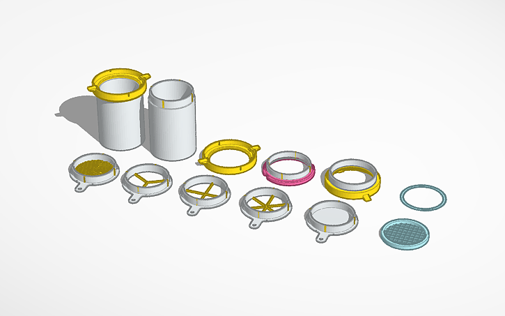 3D design Star Refraction Filter ZWO - S50 ( 3 et 4 Spikes) - Tinkercad