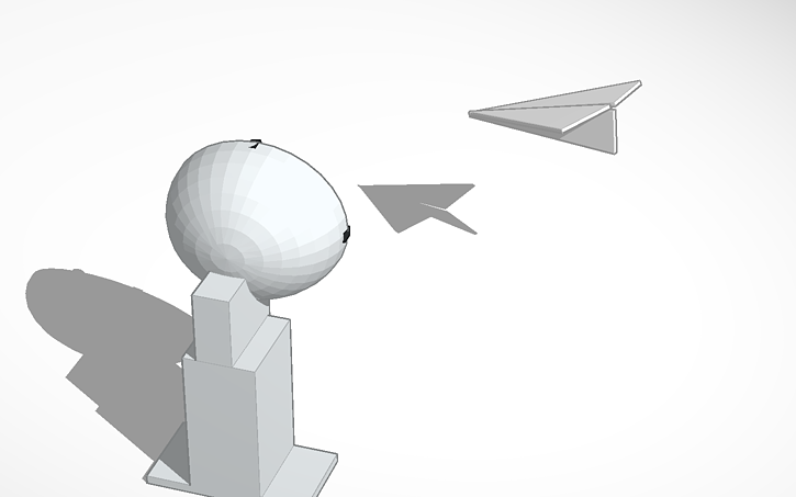 3D design paper airplane ! | Tinkercad