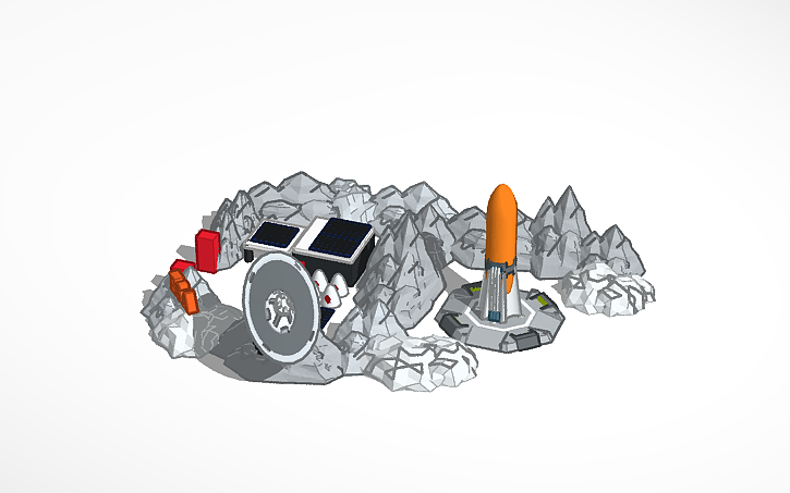 3D design Mooncamp project - MOONBASE - Tinkercad