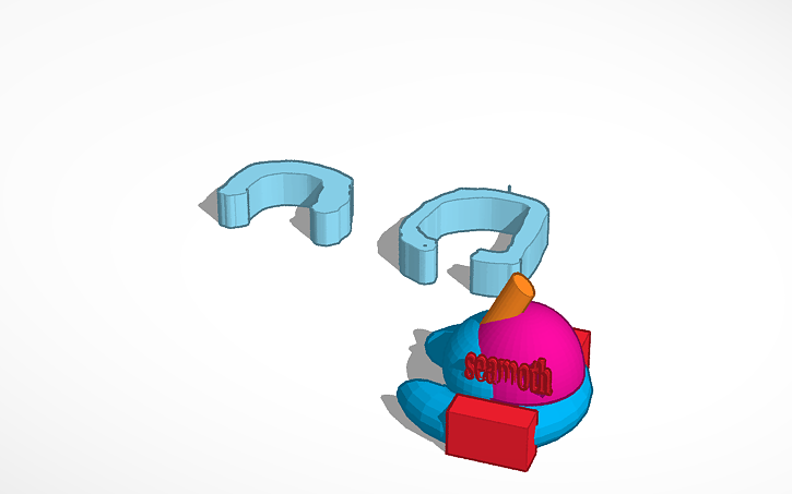 3D design SEAMOTH Subnautica - Tinkercad