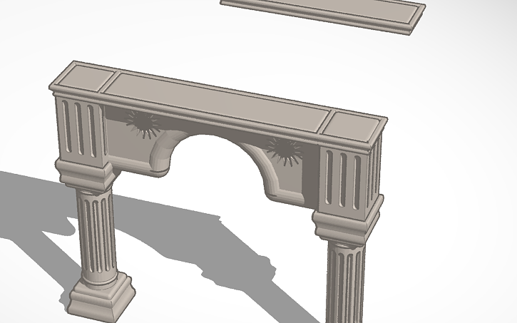 3D design Triumphal Arch - Tinkercad