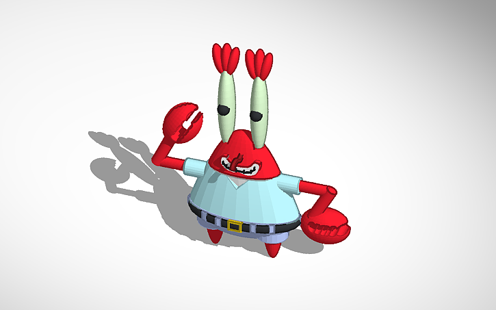 3D design Eugene Krabs Eddie - Tinkercad