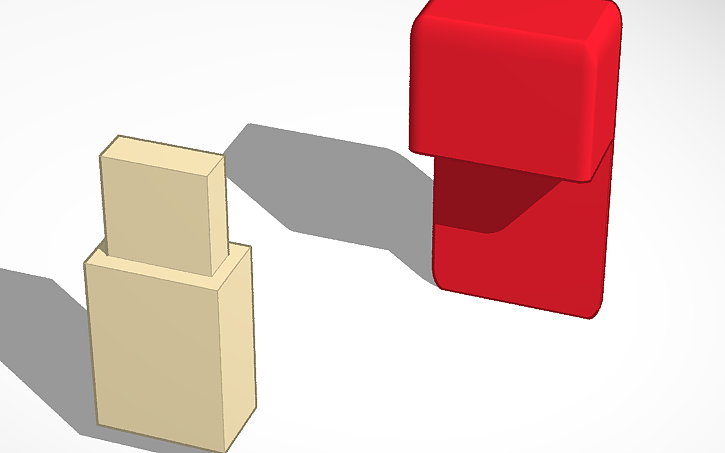 3D design Guitar Hero Live - Usb stick holder - Tinkercad