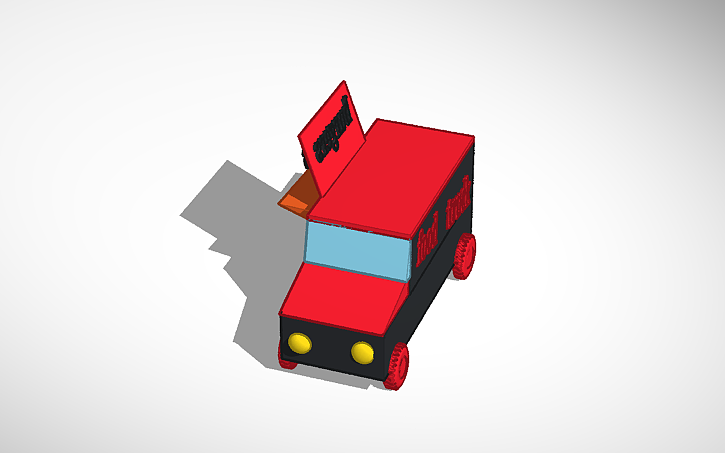 3D design food truck - Tinkercad