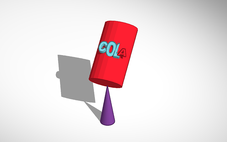 3D design balencing coke - Tinkercad