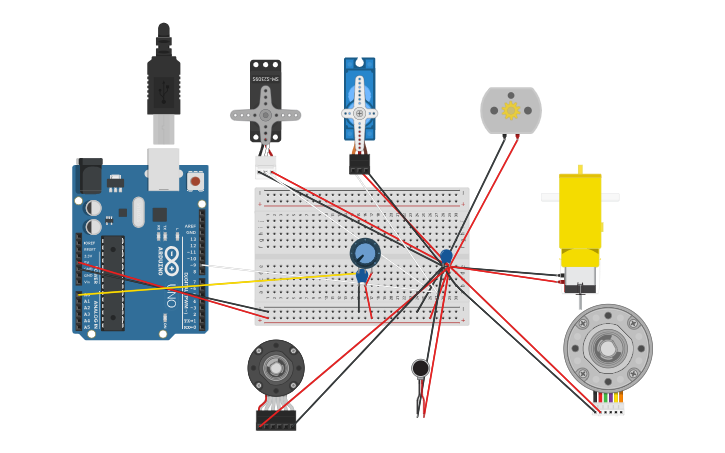 Circuit Design Motors Tinkercad