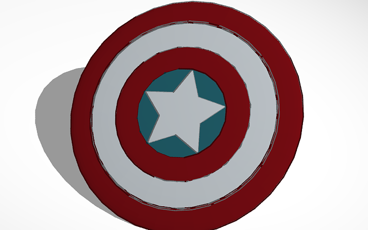 3D design Captain America's OG shield | Tinkercad