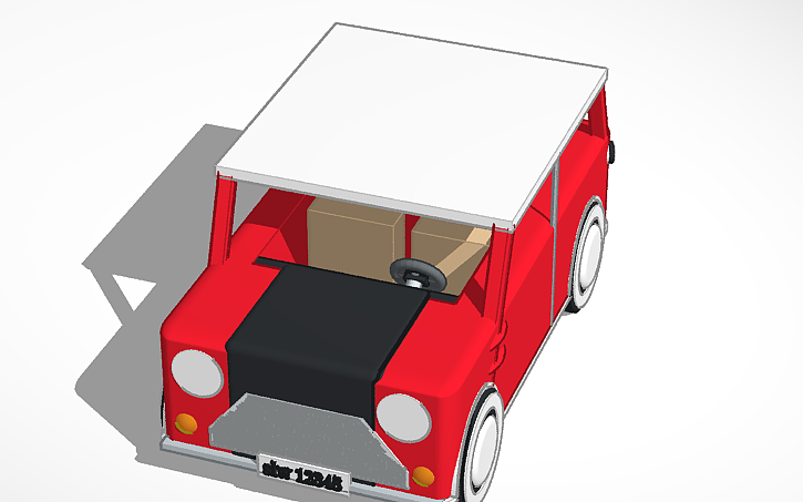 3D design mini cooper - Tinkercad