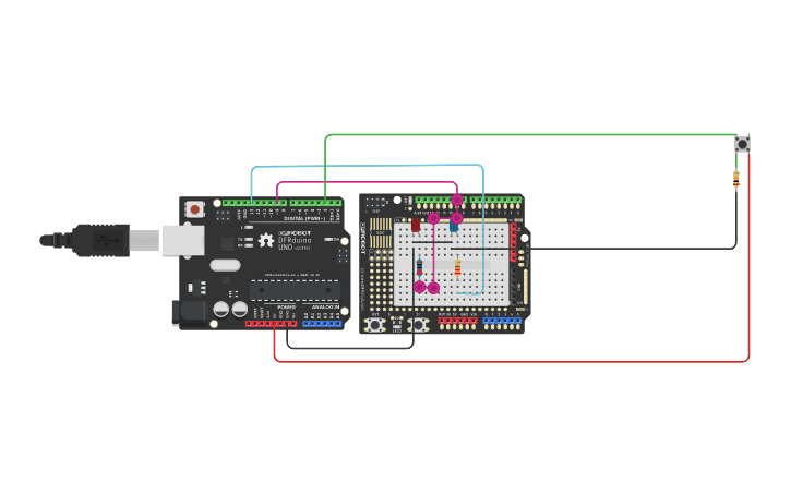 Circuit design DFRobot shield - Tinkercad