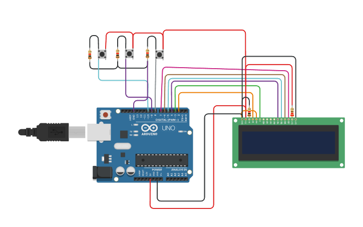 Circuit Design Digital Clock Using Arduino Tinkercad 5979