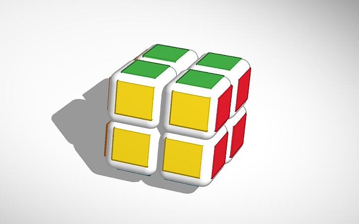 3D design RUBIK CUBE 2x2x2 - Tinkercad