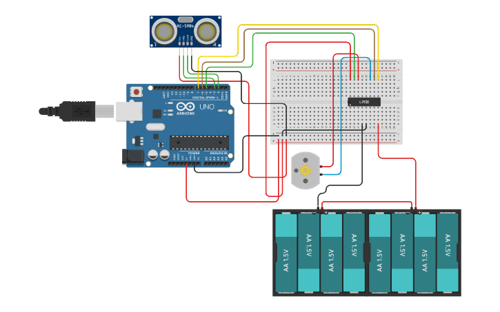 Circuit design Arduino Selle Alpha | Tinkercad