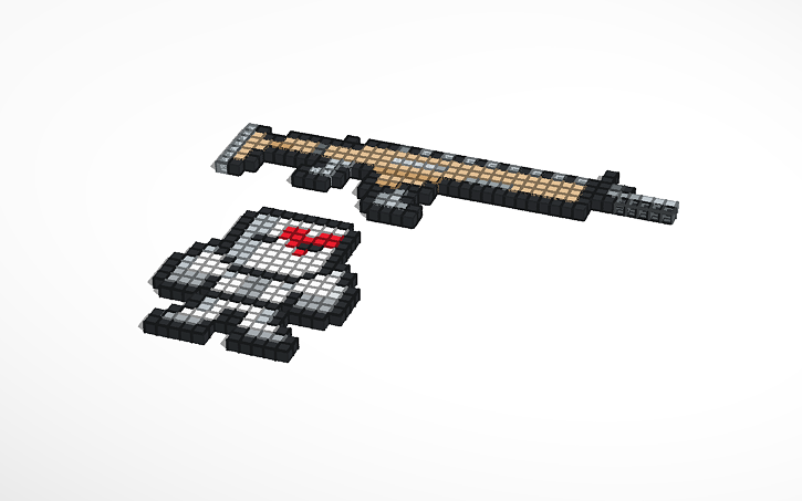 3D design More Pixel Art of Fortnite | Tinkercad