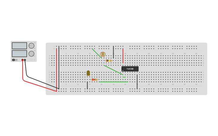 Circuit design DARK DETECTOR - Tinkercad